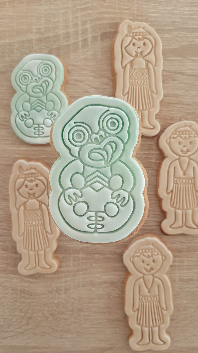 Hei-Tiki Cookie Cutter & Fondant Stamp – Little Monkey NZ