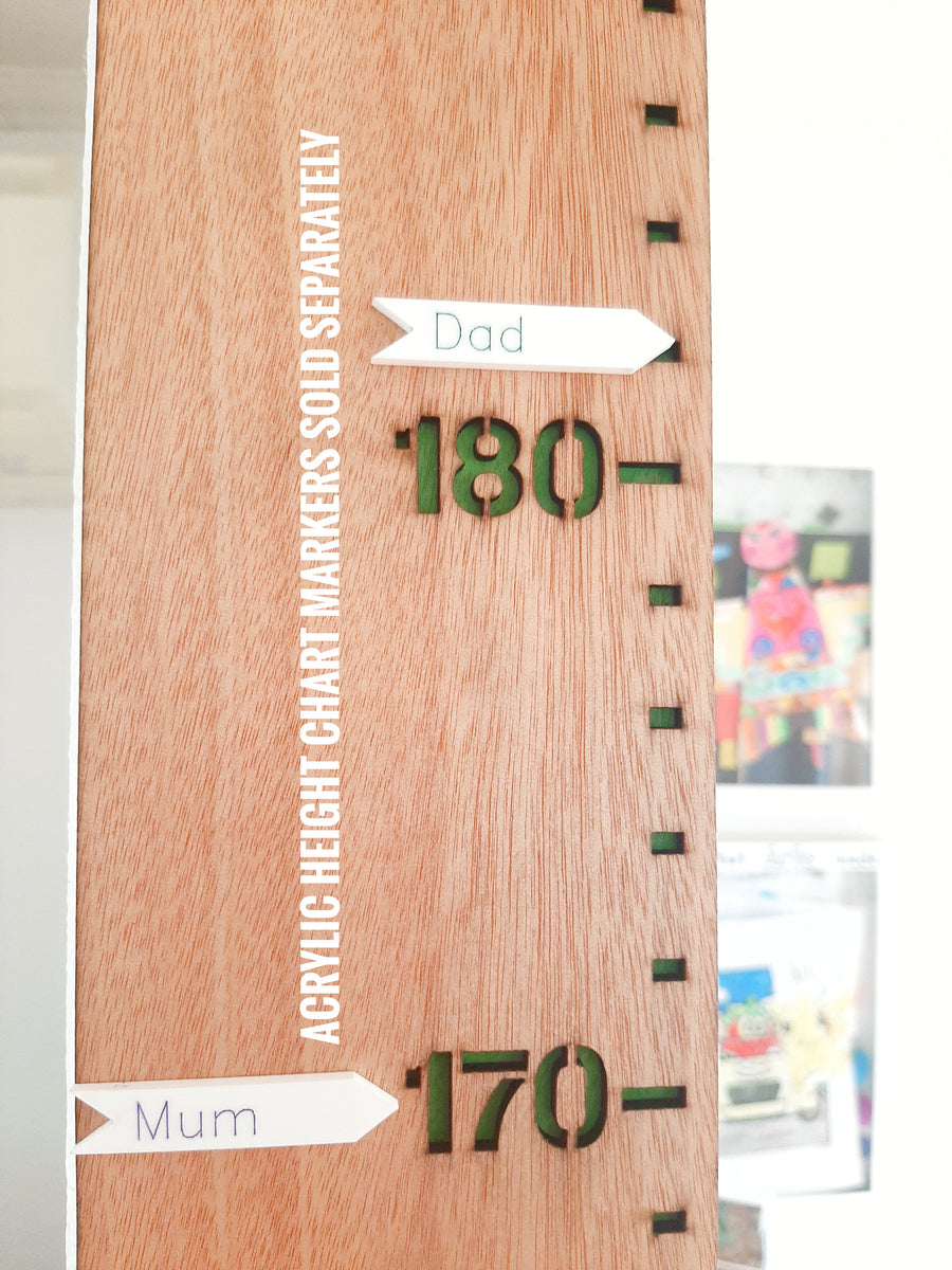 Wooden Height Chart - Plain- Order at www.lulo.co.nz – Little Monkey NZ