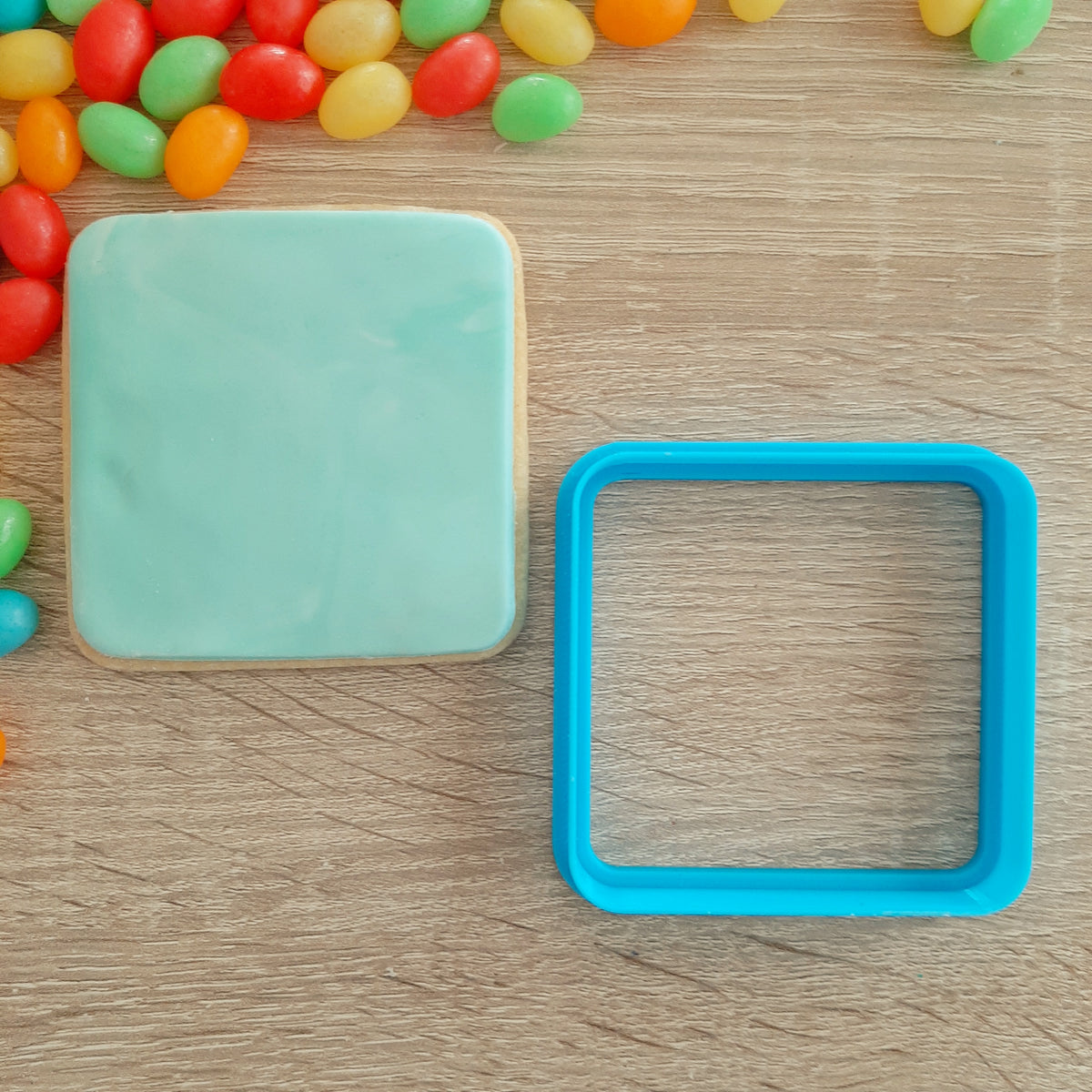 70mm Square (Rounded Corners) Cookie & Fondant Cutter – Little Monkey NZ